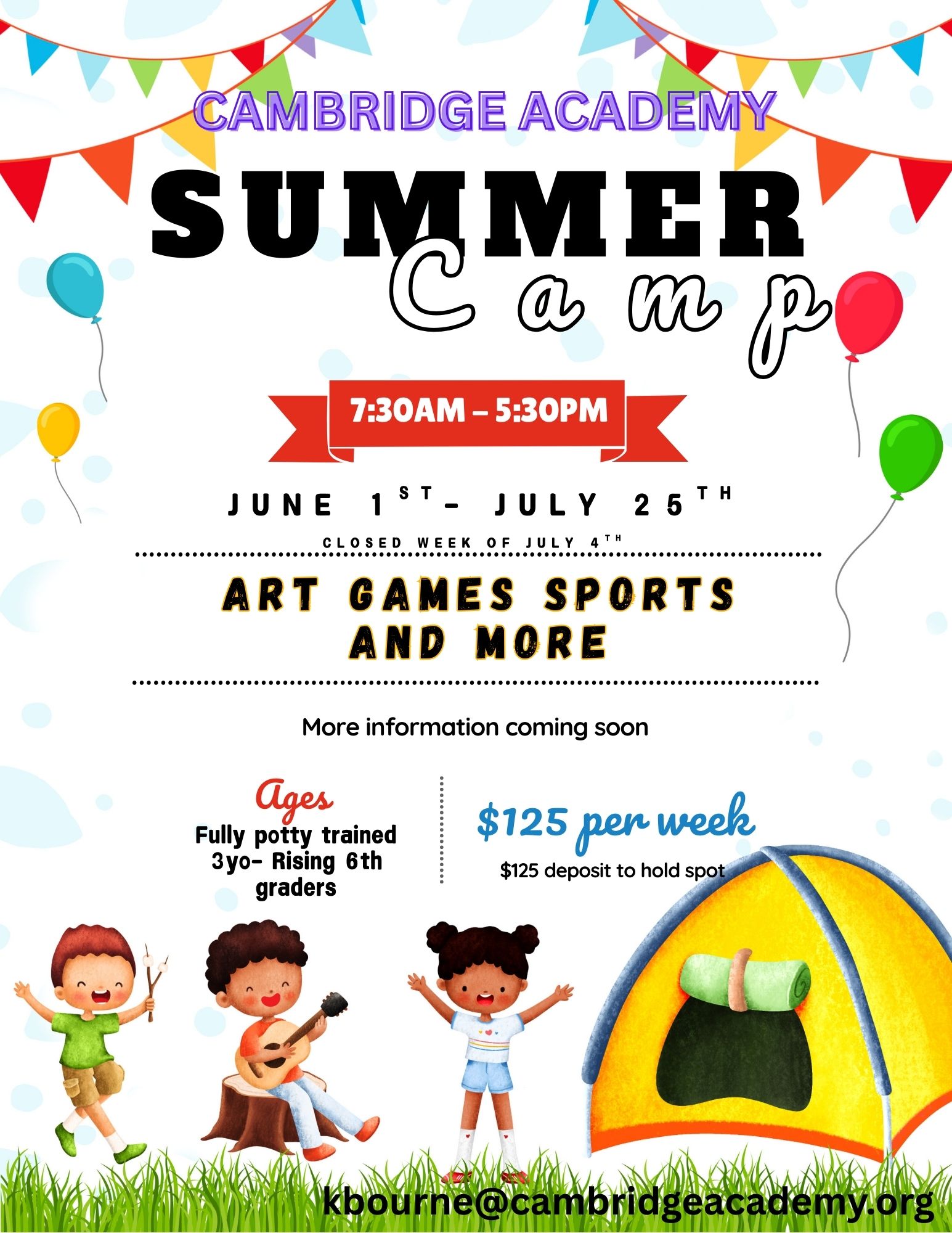 2025 Summer Camps - Cambridge Academy